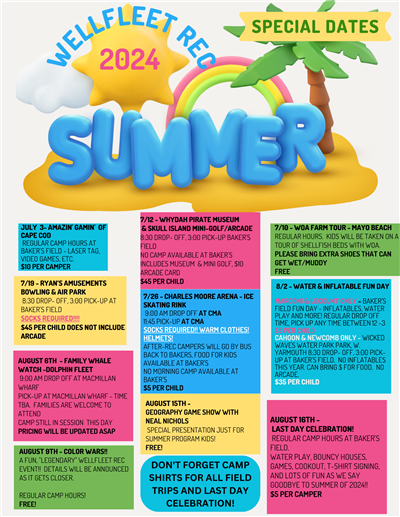 Wellfleet Recreation Department: Youth Summer Programs